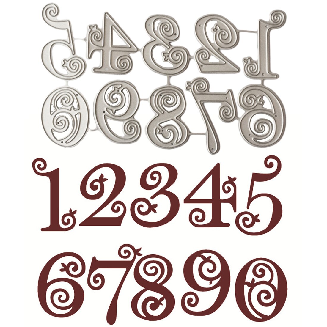 Circle Lace Numbers Metal Dies Scrapbooking Metal ... – Grandado