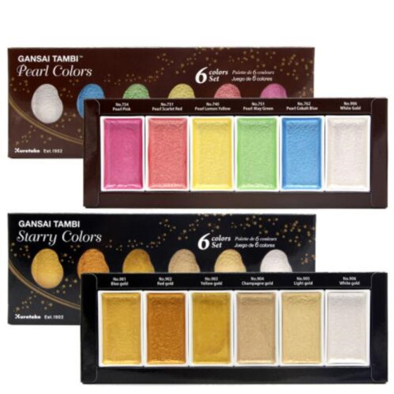 Starry Colors Solid Paints Metallic Gold Watercolo... – Vicedeal