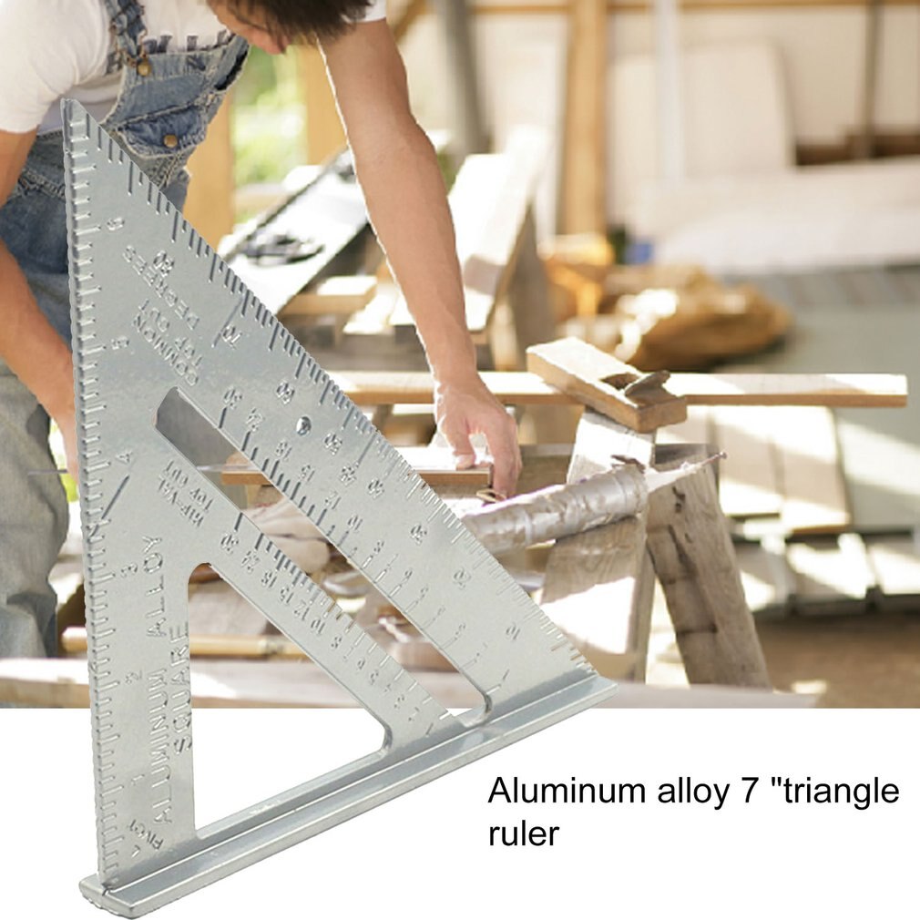 Aluminum Alloy 7 Inch Triangle Ruler Woodwork Deco... – Grandado