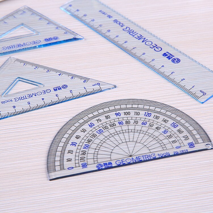 4 pcs/pack Students Maths Geometry Stationery Rule... – Grandado