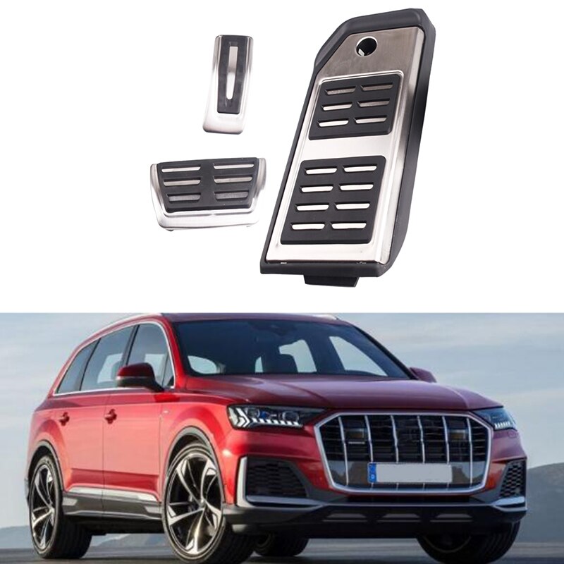 3Pcs Car Foot Rest Gas Brake Pads Pedal Covers For... – Grandado