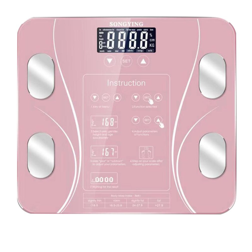 Electric Body Fat Scale Floor Balance Scales Body ... – Grandado