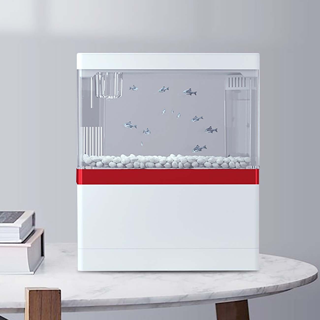 Desktop Mini Aquarium Met Filter En Led Licht Crea... – Grandado