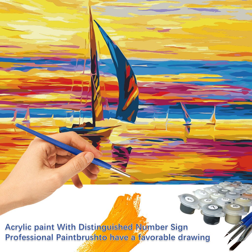 Diy Painting Picture Handmade Multicolor Patterns ... – Grandado