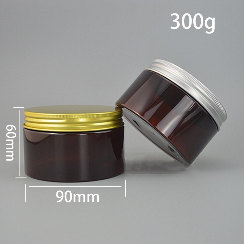 300g 200g Brown Plastic Jar Empty Skin Care Cream ... – Vicedeal