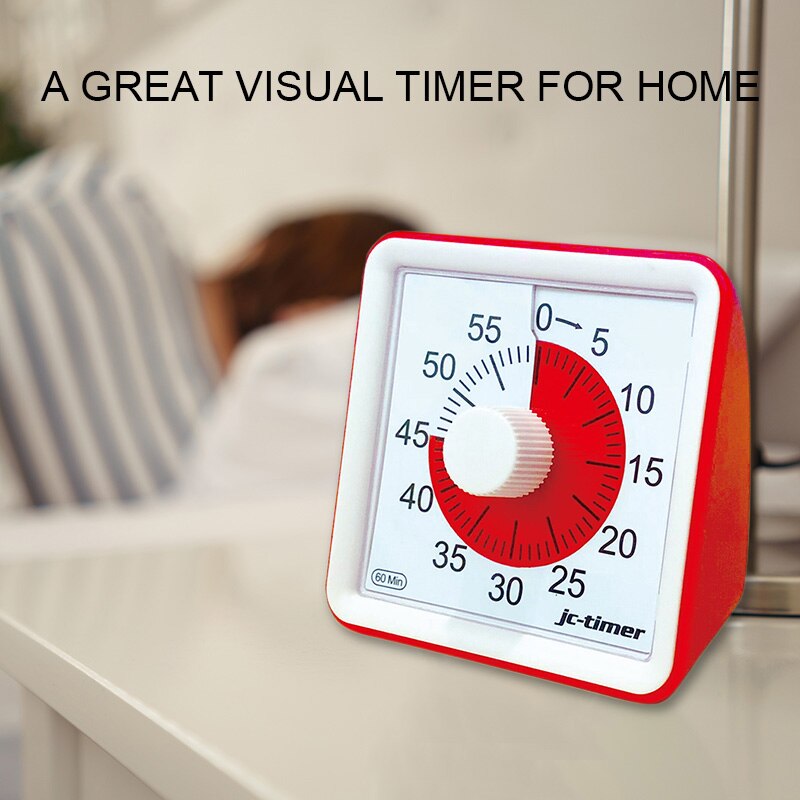1 Pcs 60 Minutes Visual Analog Timer Silent Countd Grandado