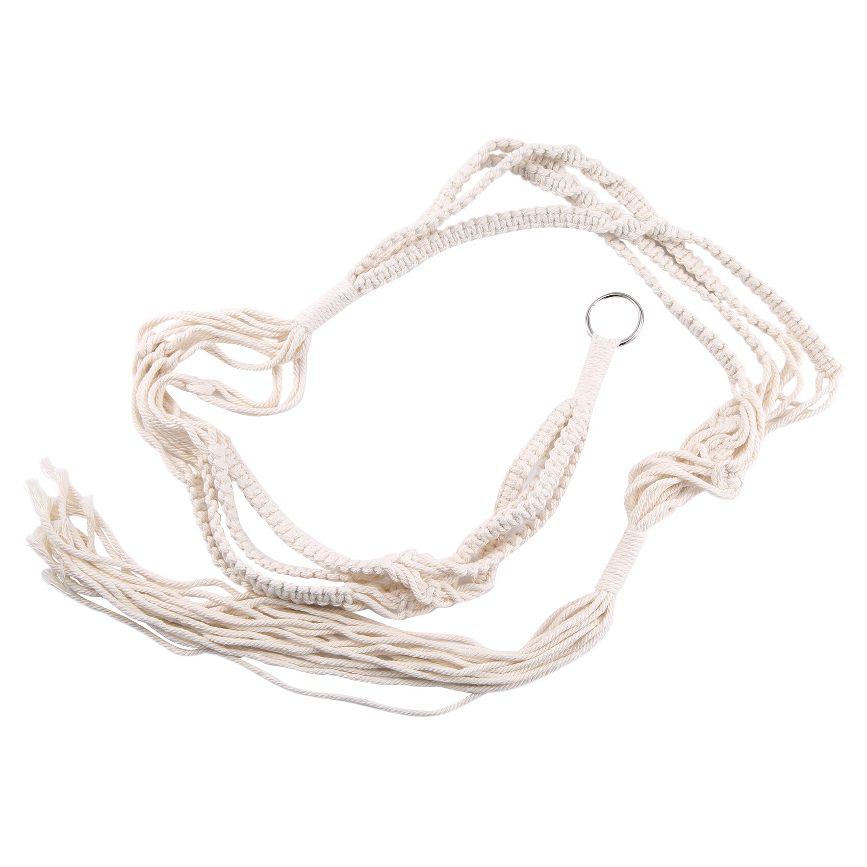 Macrame Double Plant Hanger Indoor Outdoor 2 Tier ... – Grandado