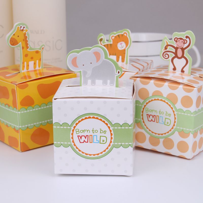 20pcs Animal Candy Boxes Wild One Birthday Party D... – Vicedeal
