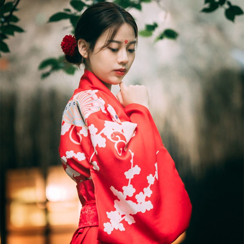 Women Traditional Japanese Yukata Kimono With Obi ... – Grandado