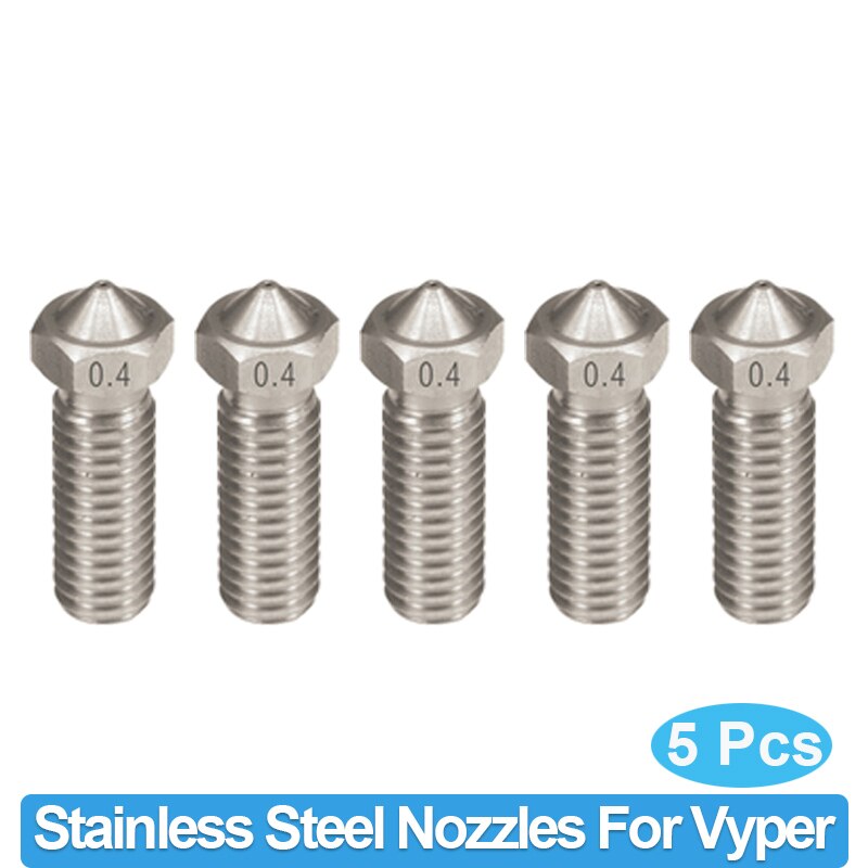 5PCS 3D Printer Volcano Nozzle Brass Nozzles For A... – Grandado