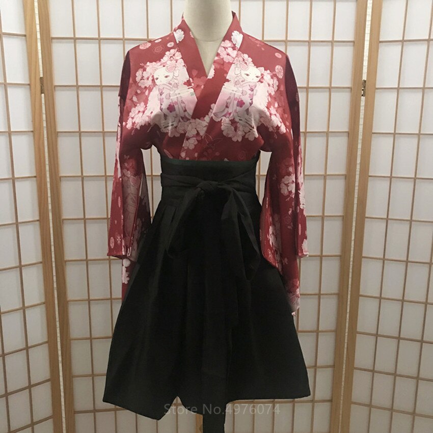 Flower Print Kimono Coat Japanese Traditional Haor... – Grandado