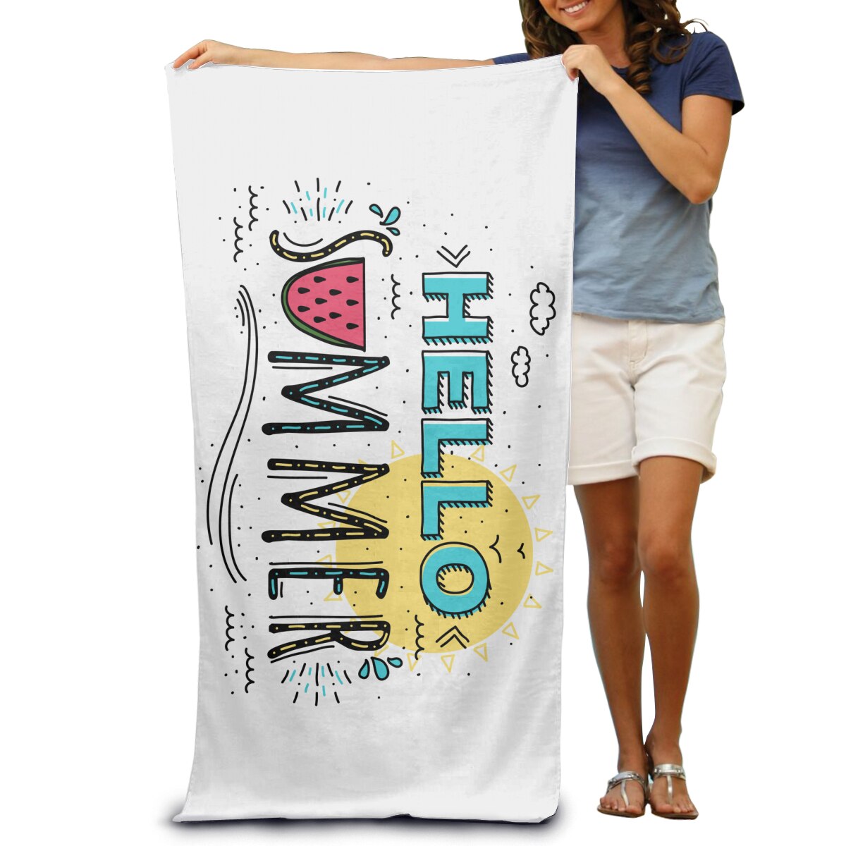 Hello Zomer Zeer Katoen Bad Gezicht Absorberende P... – Grandado