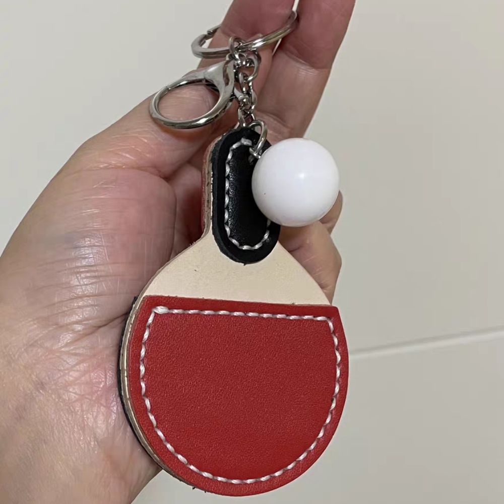Leather Ping Pong Racket Pendants Hand-sewn Bag De... – Grandado