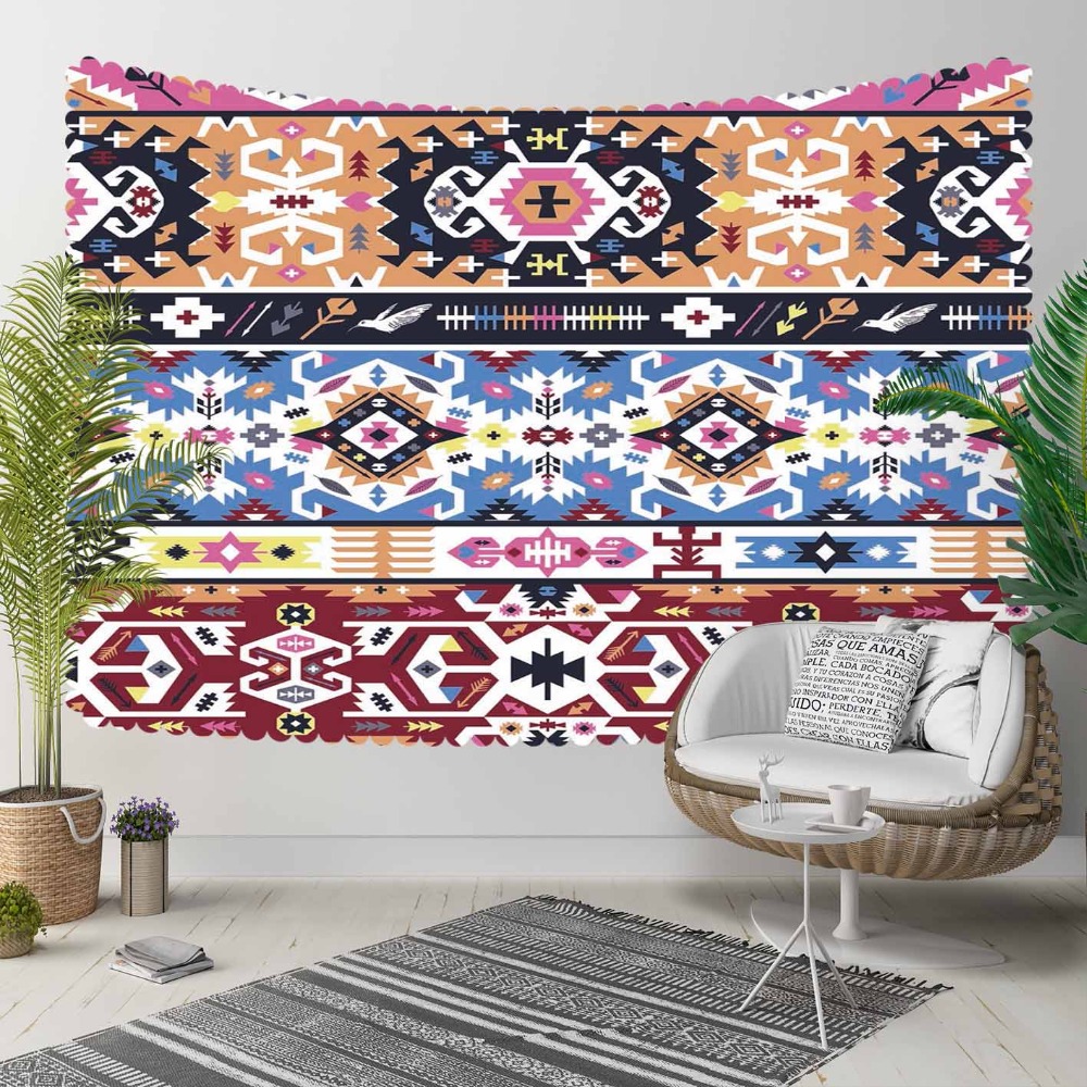 Else Blue Brown Red Persian Authentic Kilim 3D Pat... – Vicedeal