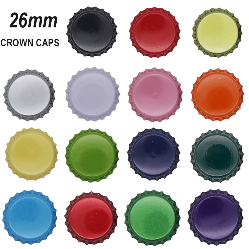 100 Pcs/lot 26mm Crown Caps Homebrew Beer Caps Cra... – Grandado