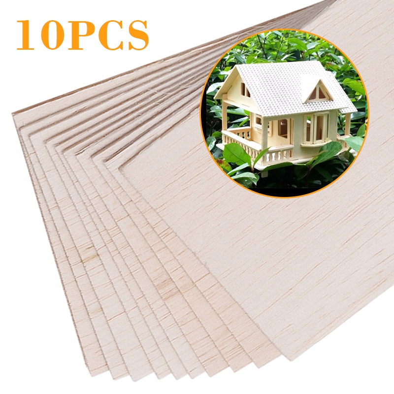 10PCs Wood Sheet Model Wooden Plate Model Balsa Wo... – Vicedeal