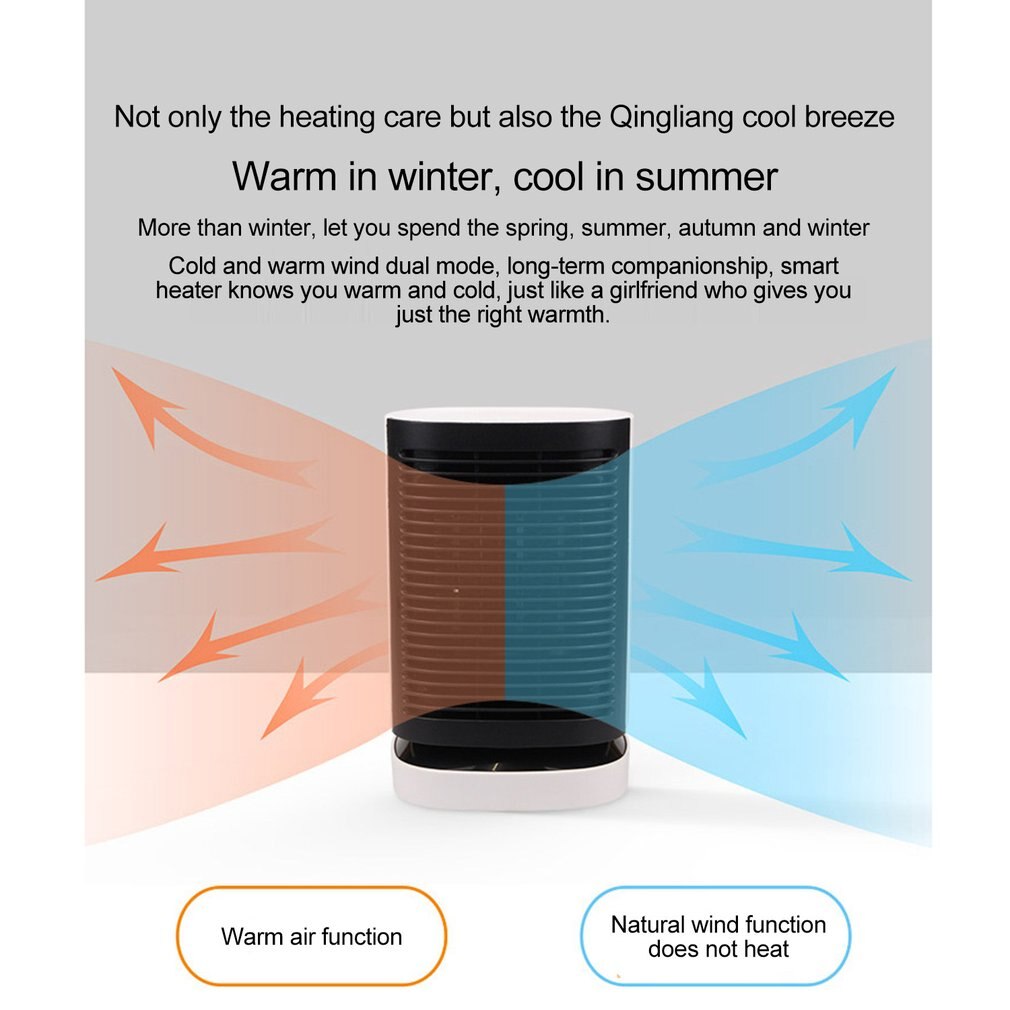 Rotatable Mini Heater Desktop Mute Heater Thermost... – Grandado