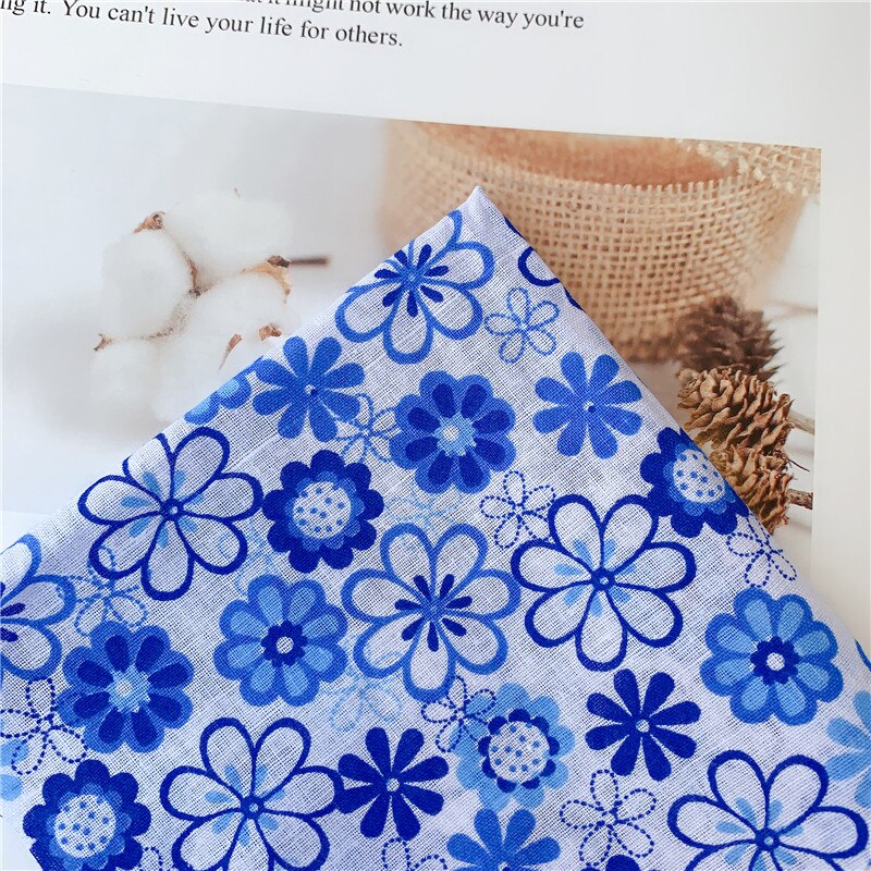 Blauw 150X50 Cm Half Meter Breedte Katoen Stof Naa... – Grandado