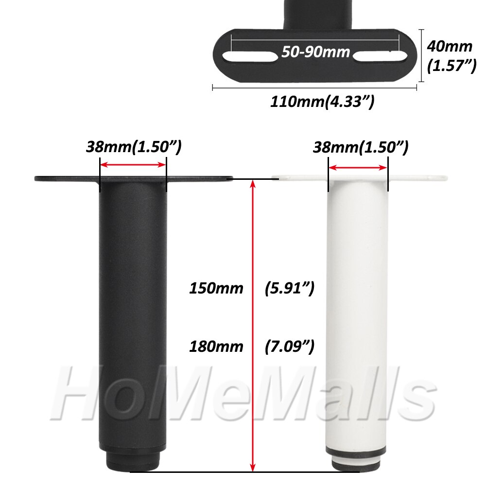 1pc T-type Adjustable Bed Round Tube Frame Bracket... – Grandado