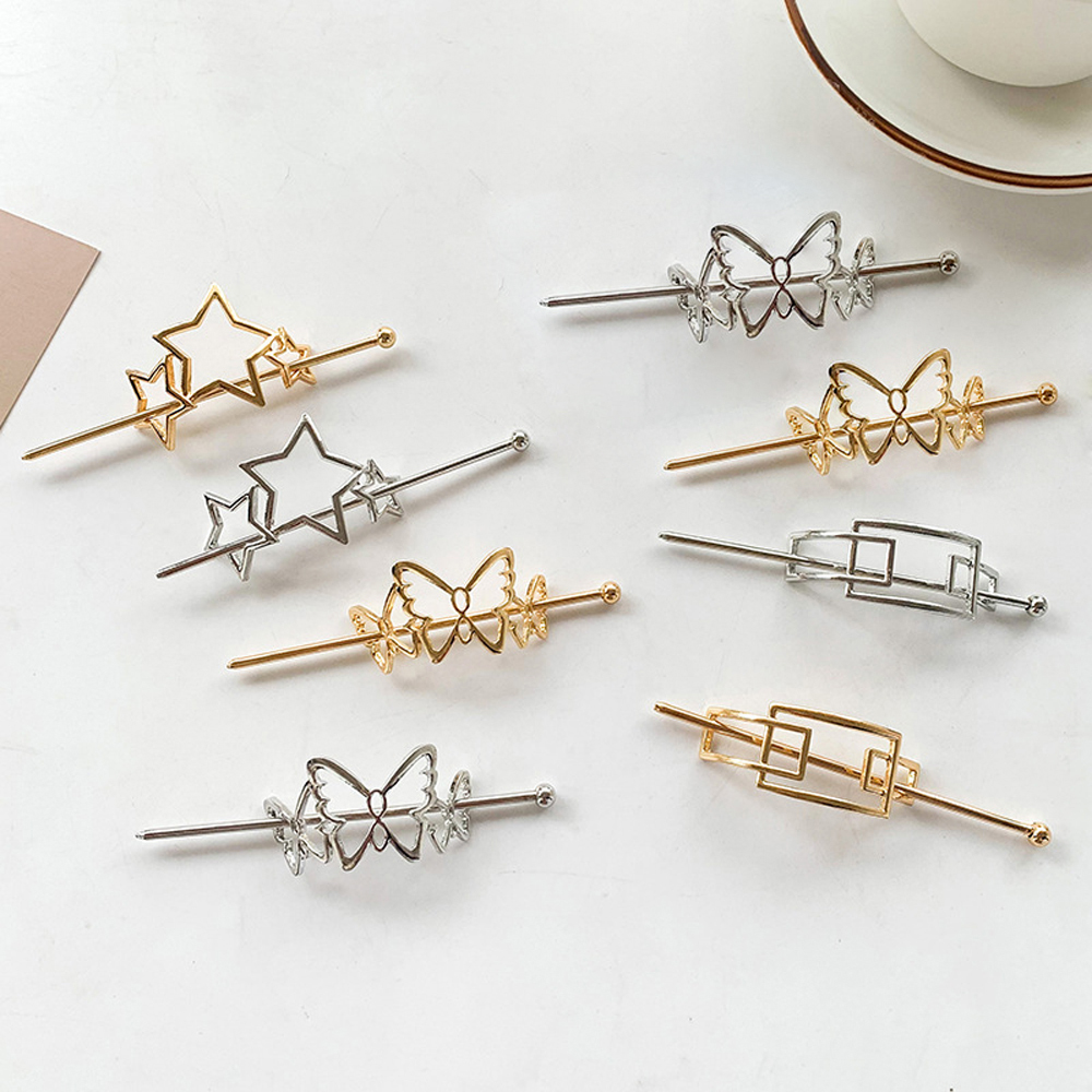 Moderne Geometrie Eenvoudige Metalen Haarspeld Ret... – Vicedeal