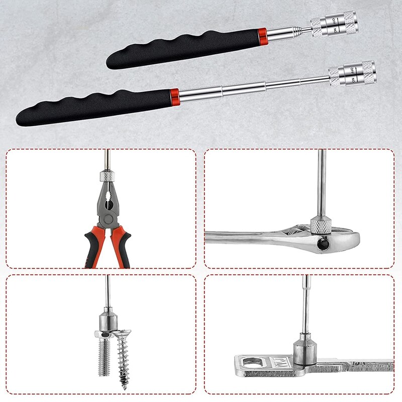 6 Pieces Telescoping Inspection Mirror Mechanic Ma... – Vicedeal