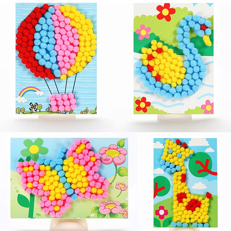 3pcs Kids DIY Plush Soft Round PomPoms Ball Painti... – Vicedeal