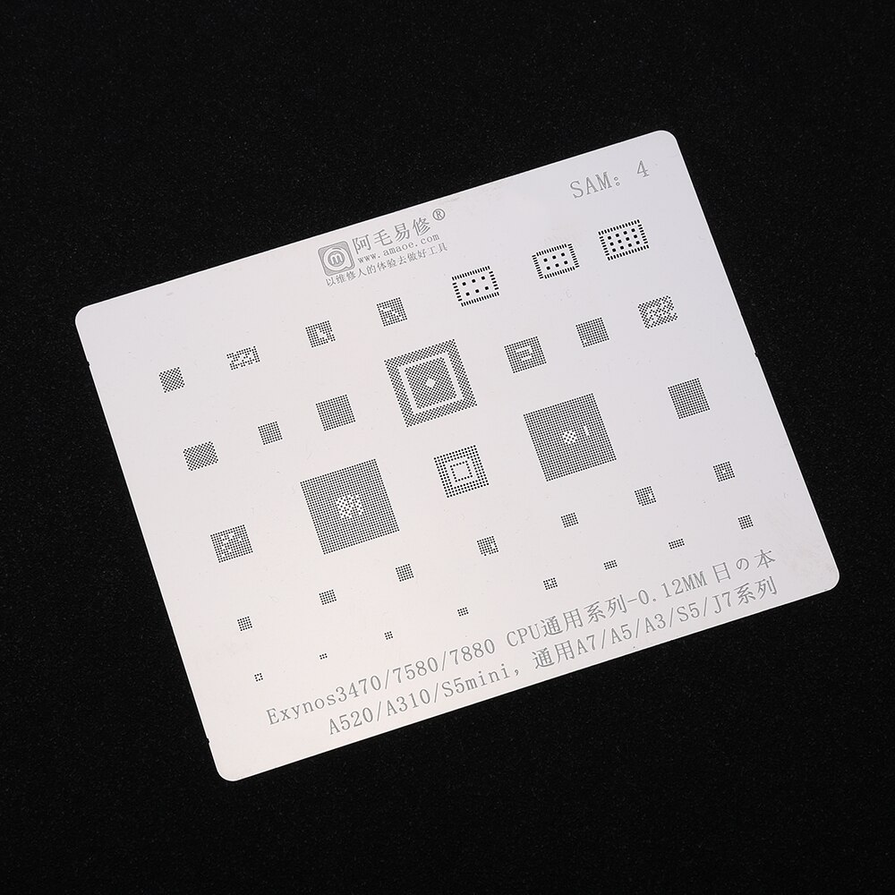 Bga reballing stencil för samsung a7 a5 a3 s5 j7 ... – Vicedeal