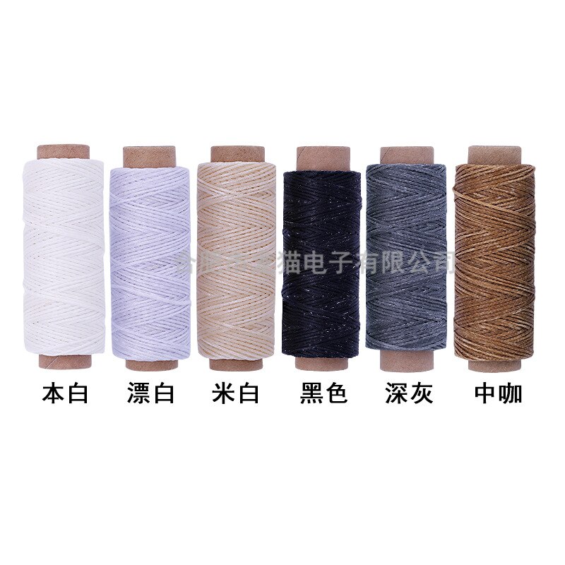 150D small roll hand sewing flat wax thread shoe b... – Grandado