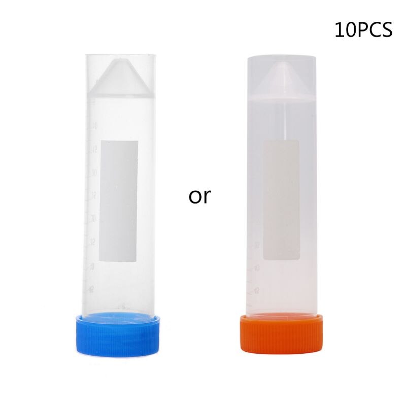 10Pcs 50ml Plastic Centrifuge Tube Lab Test Pipe V... – Grandado