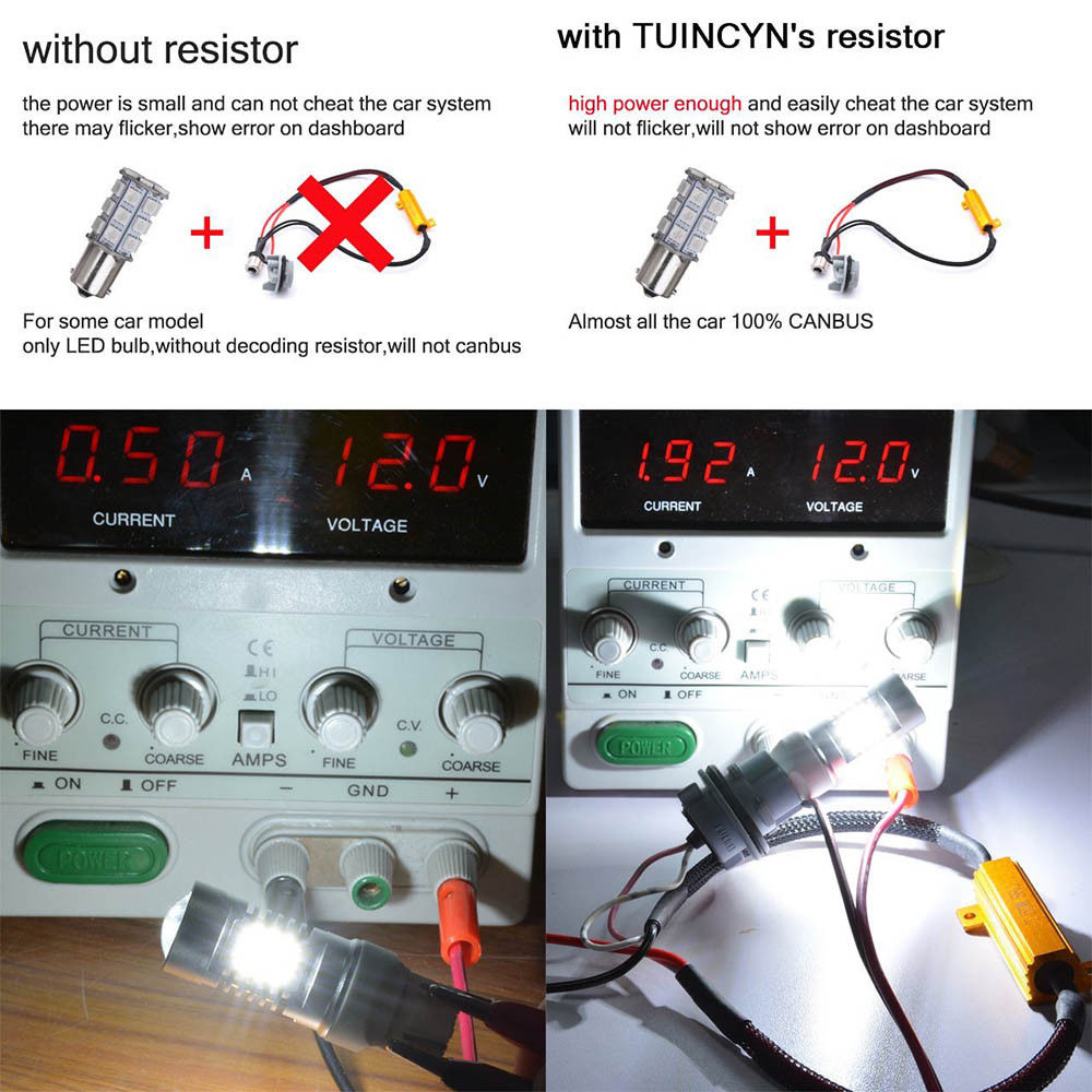 2Pcs/set H7 50W LED Canbus Load Resistor Warning C... – Grandado