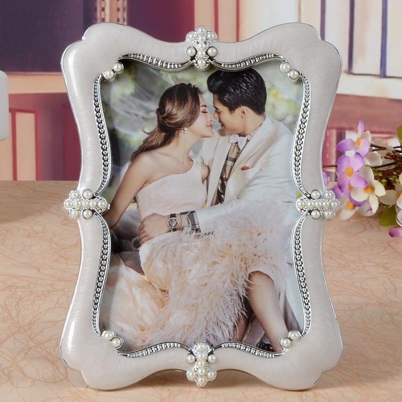 Exquisite Beige Flower Shape Photo Frame Wedding D... – Vicedeal