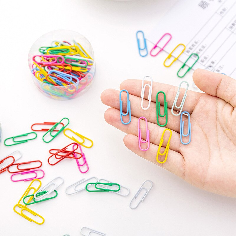 50PCS/box Colorful Metal Binder Clip Paper Clip Of... – Grandado