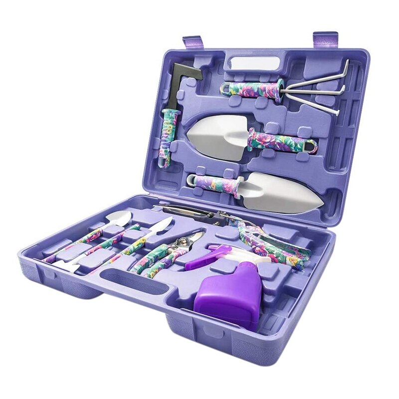 10-Piece Garden Tool Set Garden Tool Box with Anti... – Vicedeal