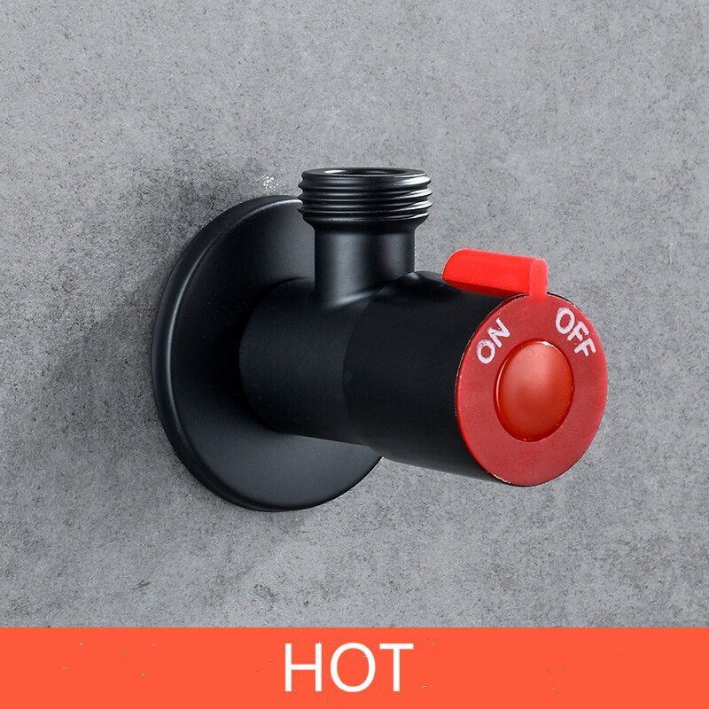 Water Triangle Valve Black Brass Cold Water Triang... – Grandado