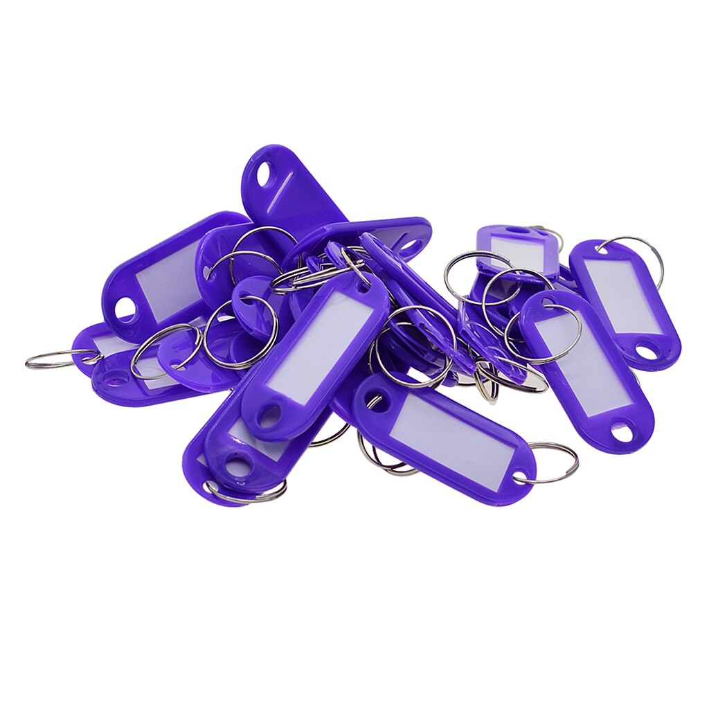 Blesiya 50pcs Colored Waterproof Plastic Key Fobs ... – Grandado