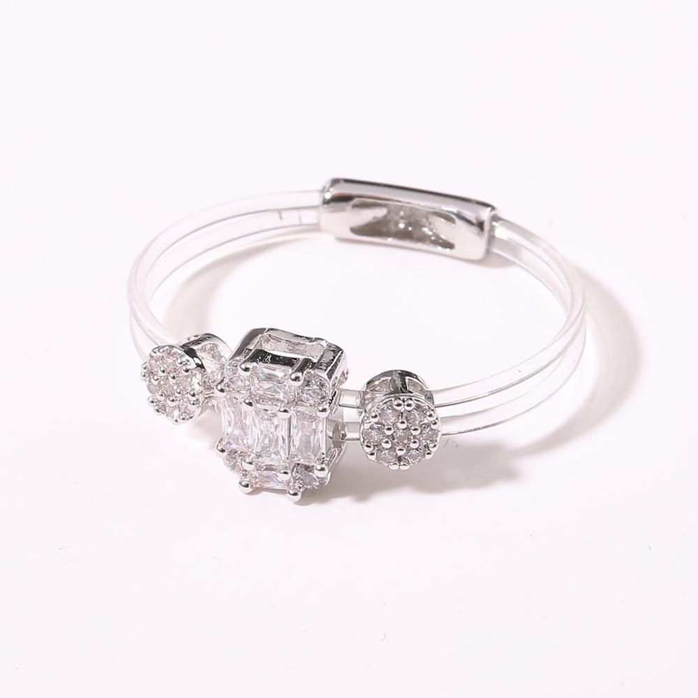 Trendy Vrouwen Mode Ring Invisibletransparent Lijn... – Grandado