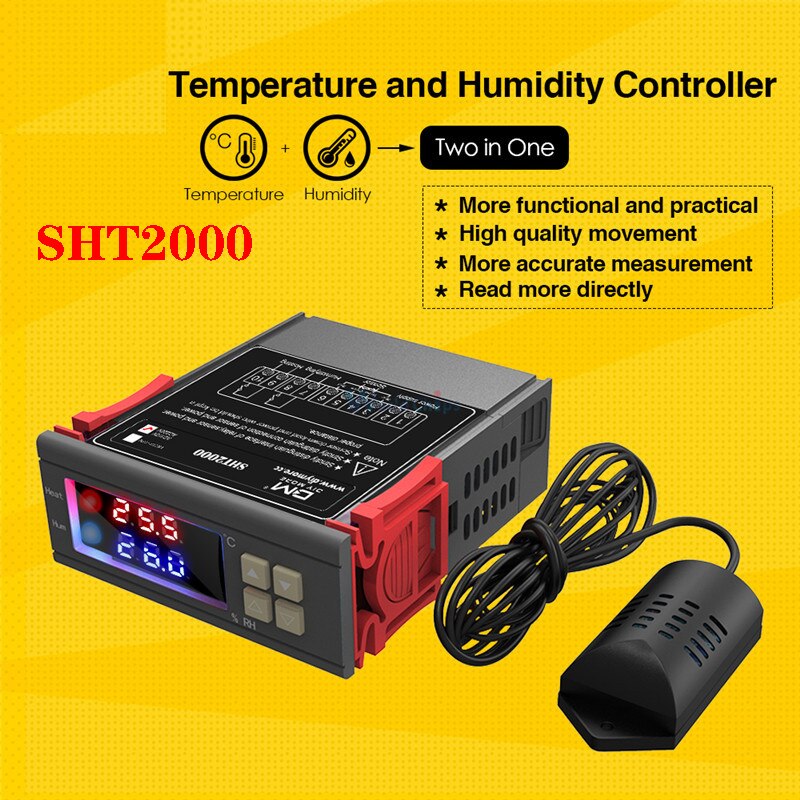 Controlador Digital de temperatura y humedad SHT20... – Grandado