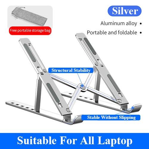 Adjustable Foldable Laptop Stand Non-slip Desktop ... – Grandado