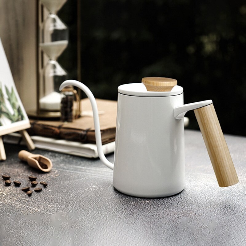 Metal Coffee Pot Gooseneck Pot Manual Enamel Pour ... – Grandado