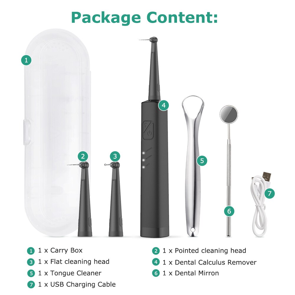 Ultrasonic Sonic Dental Scaler Tooth Calculus Remo... – Grandado