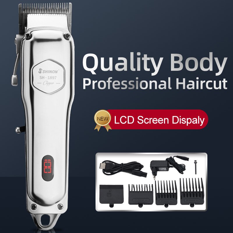 Newest Electric Hair Cut Machine Hair Clipper LCD ... – Grandado