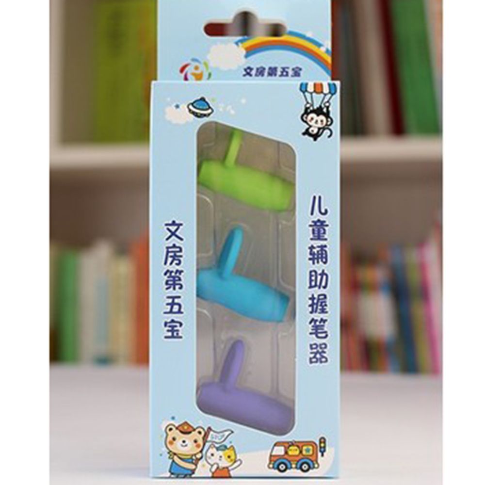 3 Pcs Eco Friendly Silicone Pencil Writing Correct... – Grandado