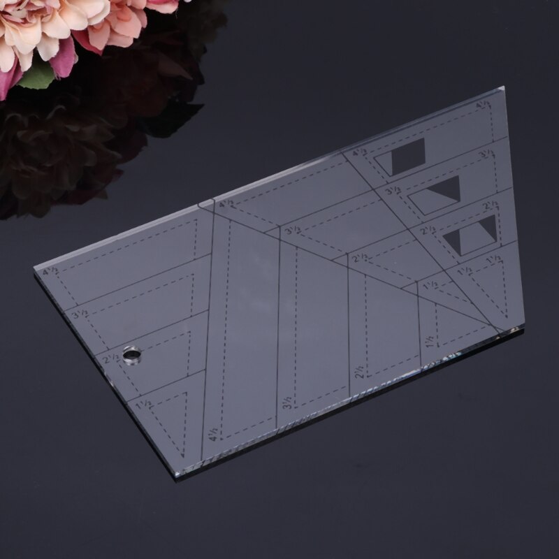 Shape Measure Trapezoid Quilts Plastic Ruler DIY P... – Grandado