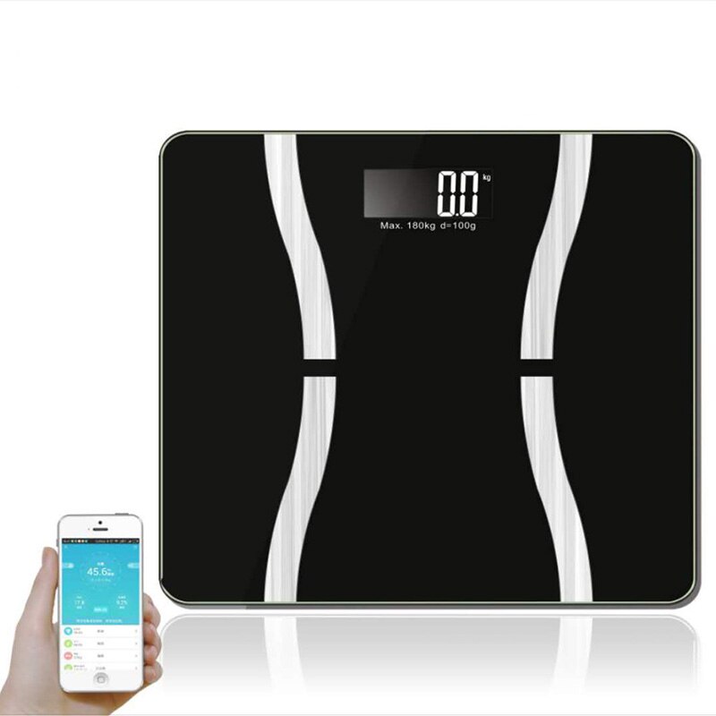 Escala de peso grasa corporal humana Bluetooth int... – Grandado
