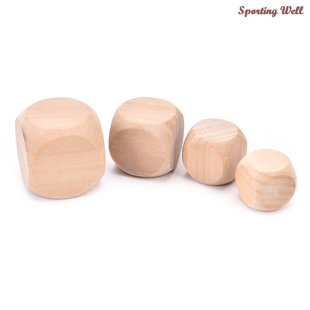 1PCS Original Wood Dice 18mm 20mm 25mm 30mm Blank ... – Grandado