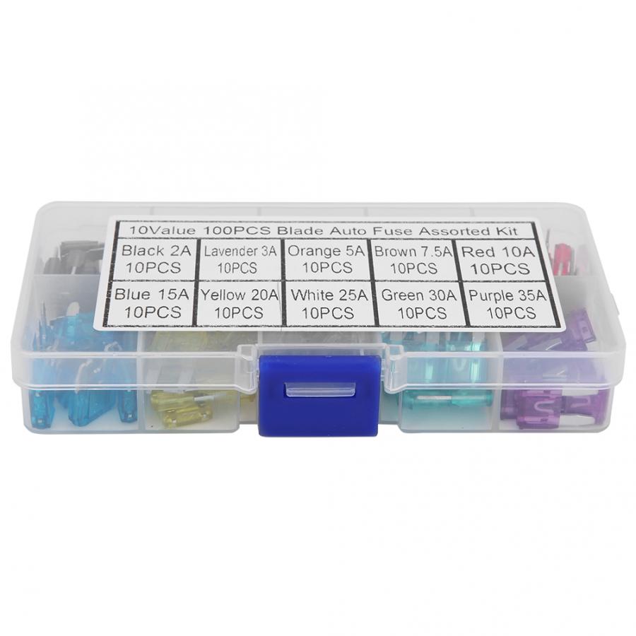100Pcs Car Standard Blade Fuse Mini Zinc Alloy 2A ... – Grandado