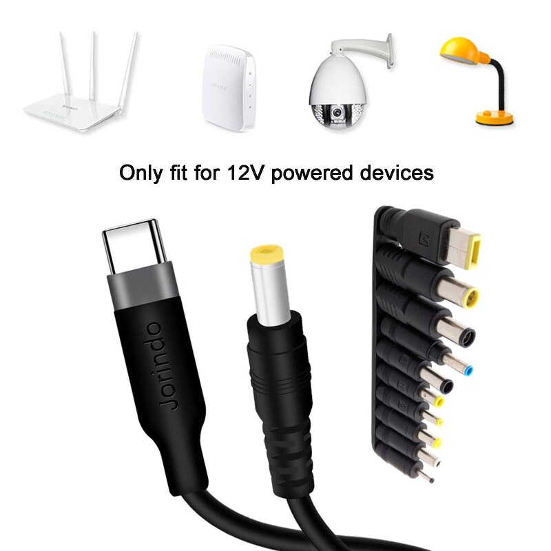 USB C/Type-C PD to 12V 5.5x2.5mm Power Cable with ... – Grandado