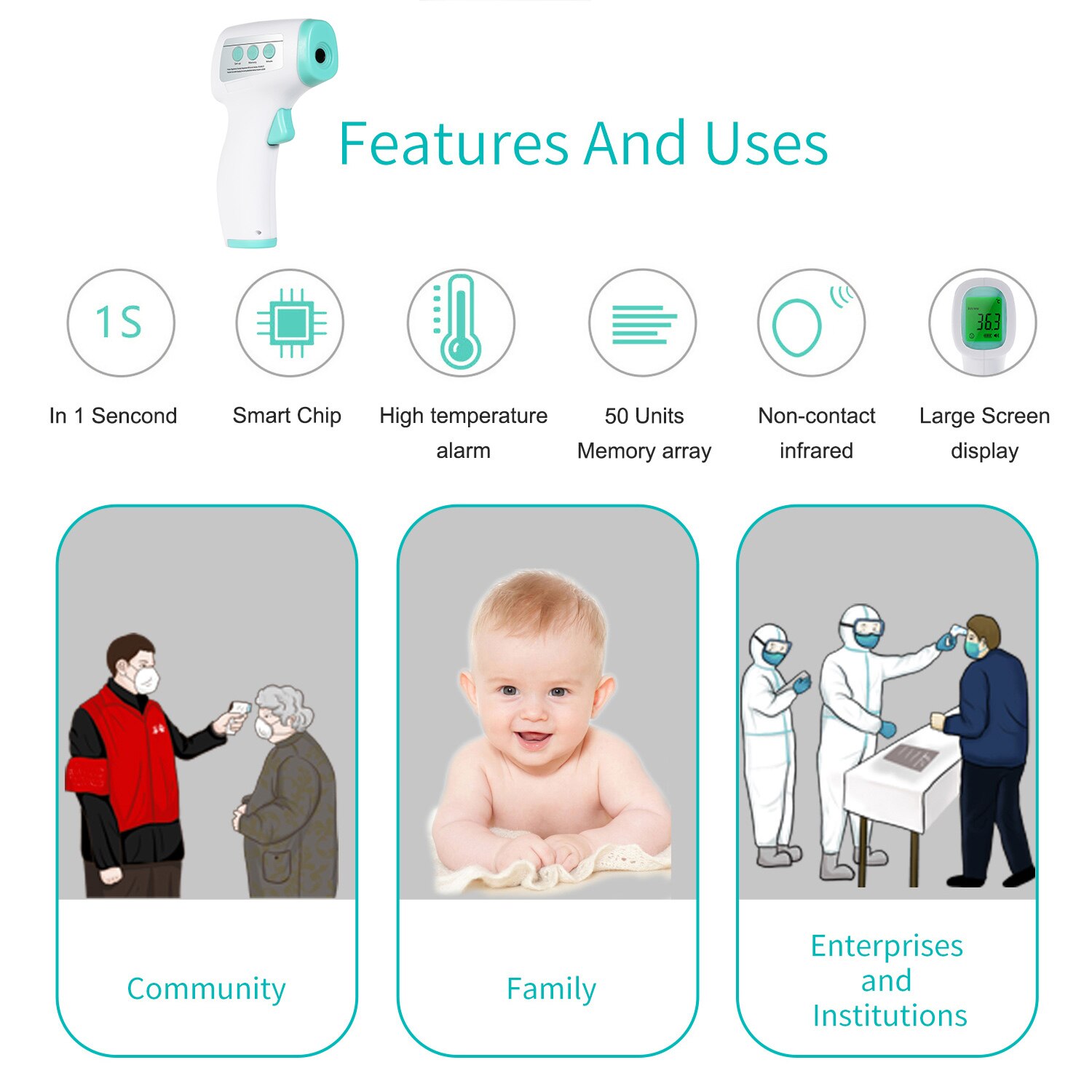 Termometro Infrarojo Digital Non-contact Temperatu... – Grandado