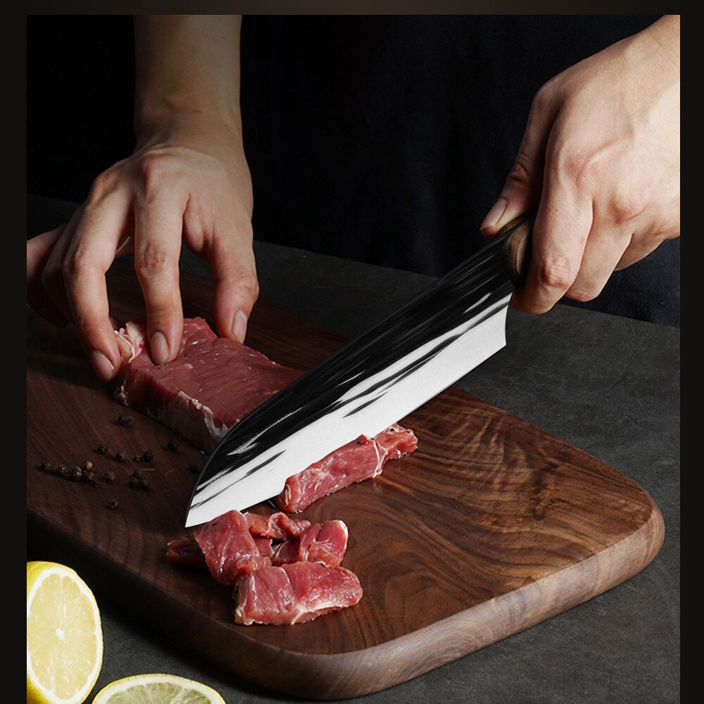 Sowoll Kitchen Knife 5cr15 Stainless Steel Cleaver... – Vicedeal