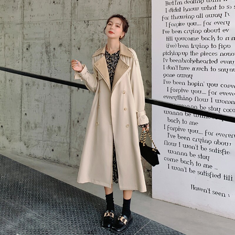 DEAT Autumn Women trench Full Sleeve double Lapel ... – Grandado